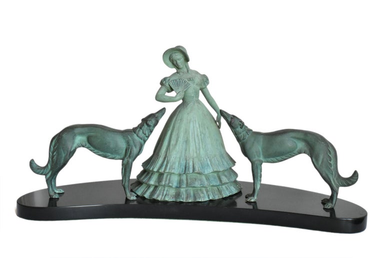French Art Deco Sculpture signed by Roux at 1stDibs
