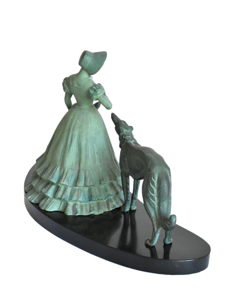 French Art Deco Sculpture signed by Roux at 1stDibs