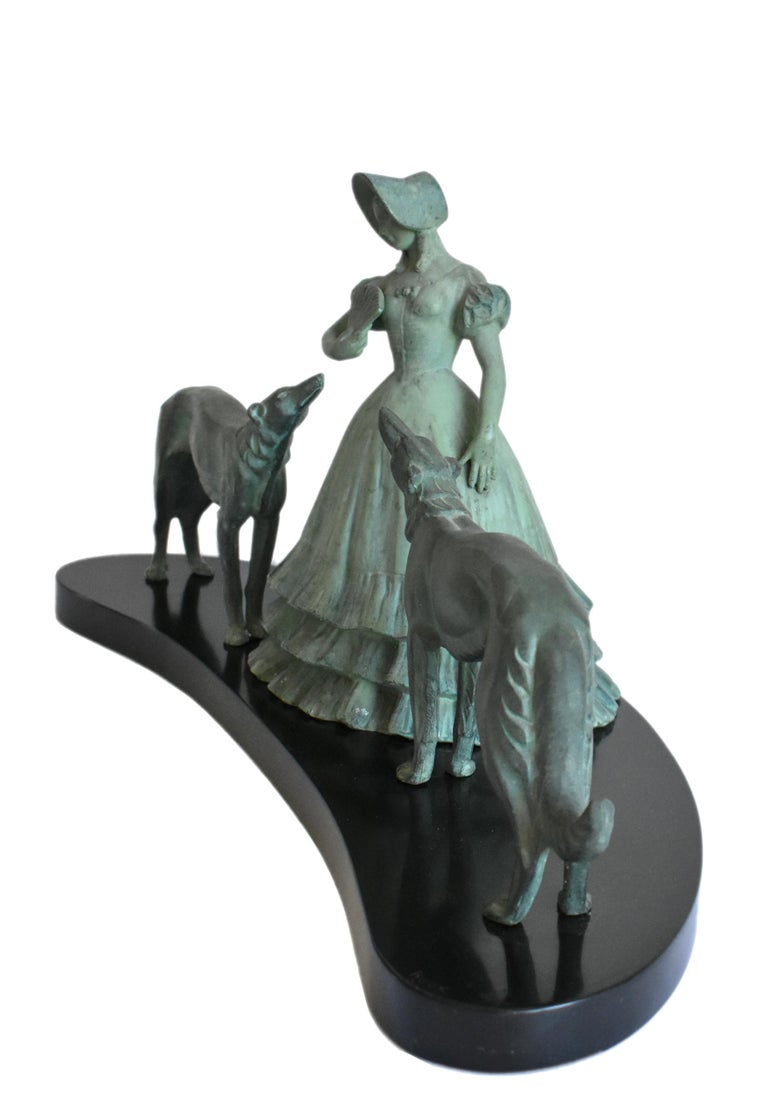 French Art Deco Sculpture signed by Roux at 1stDibs