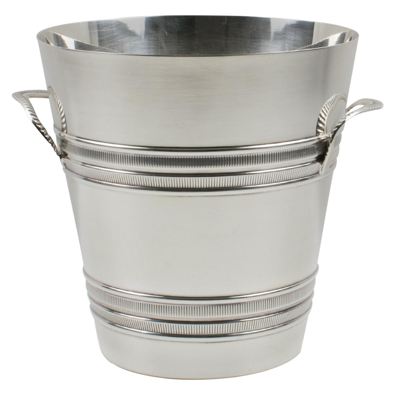 Art Deco Silver Metaled Champagne Bucket - 12 For Sale on 1stDibs