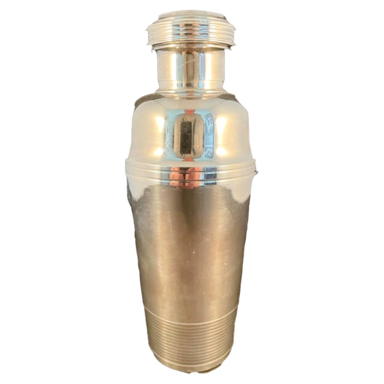 Art Deco Cobbler Type Cocktail Shaker by Anchor-Hocking in the "Rings ...