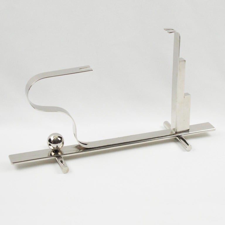 French Art Deco Skyscraper Chrome Metal Picture Frame at 1stDibs