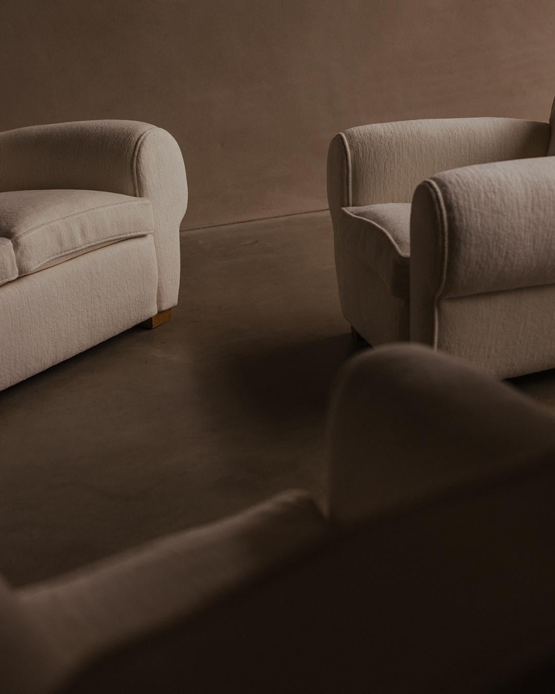 French Art Deco - Sofa Set For Sale at 1stDibs