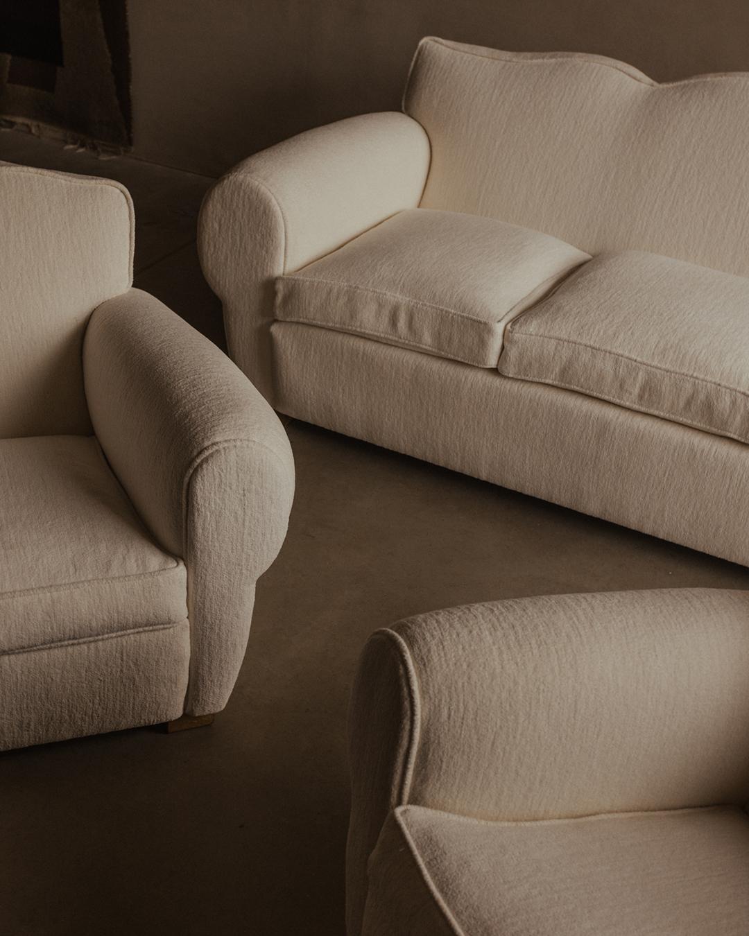 French Art Deco - Sofa Set For Sale at 1stDibs