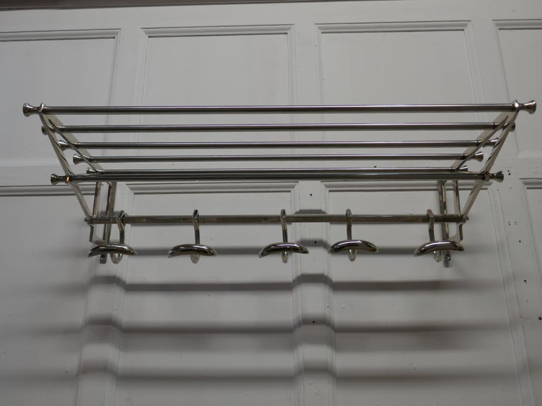 French Art Deco Style Hat and Coat Rack, Pullman Railway Train Style at ...