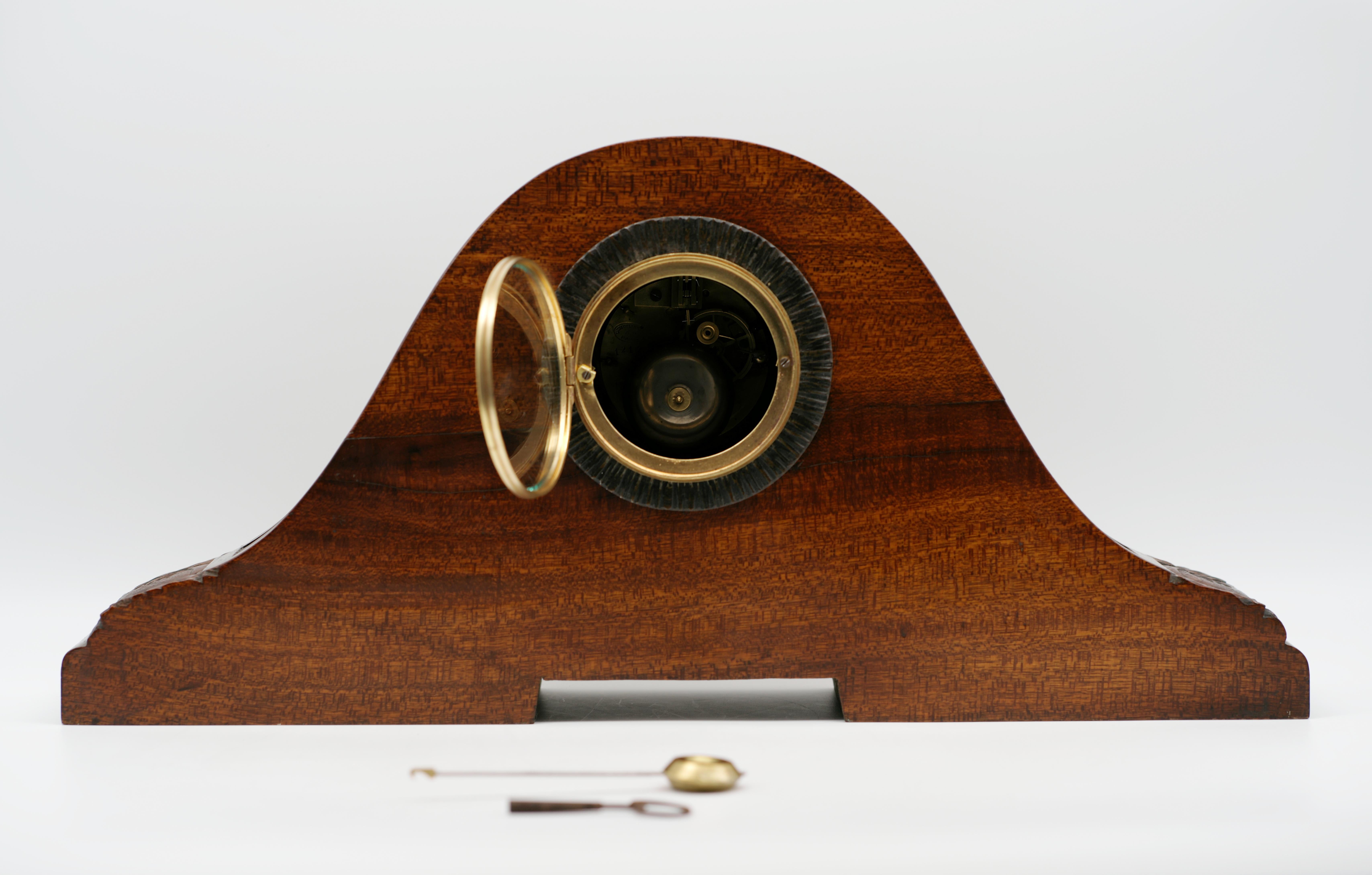 French Art Deco Süe and Mare Table / Mantle Clock 1920 For Sale at 1stDibs