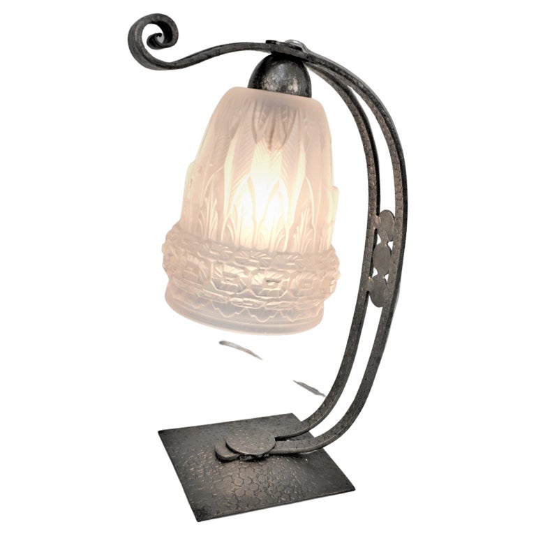 French Art Deco Table/Desk Lamp by Charles Schneider For Sale at 1stDibs