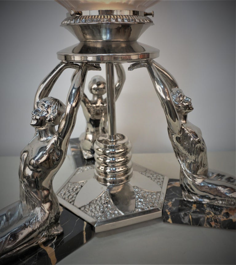 French Art Deco Table Lamp by Limousin at 1stDibs