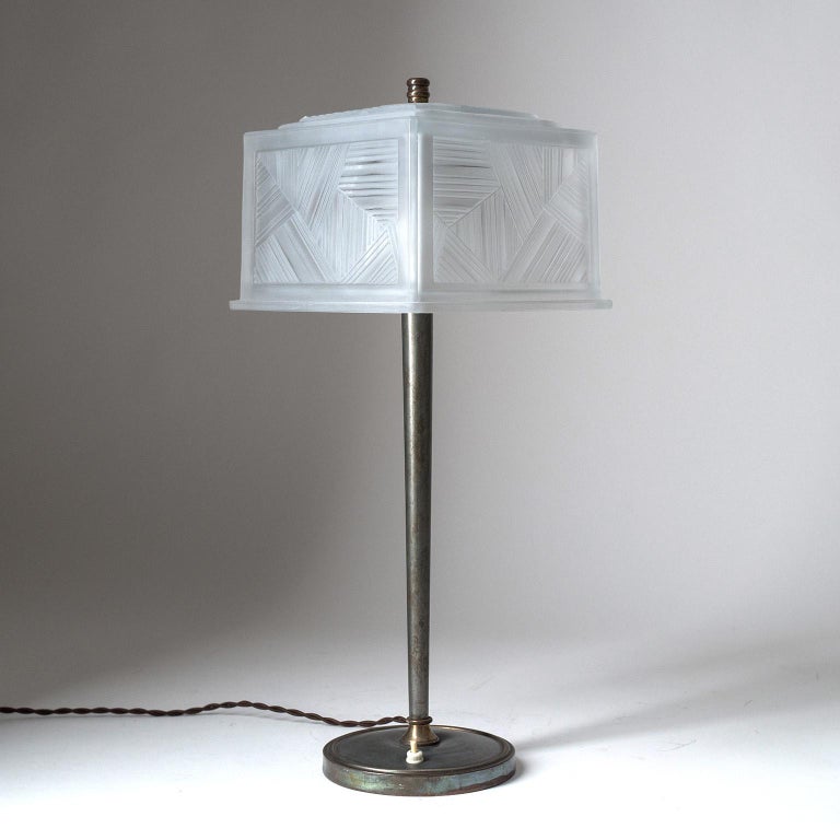 French Art Deco Table Lamp by Sabino, circa 1930 For Sale at 1stDibs