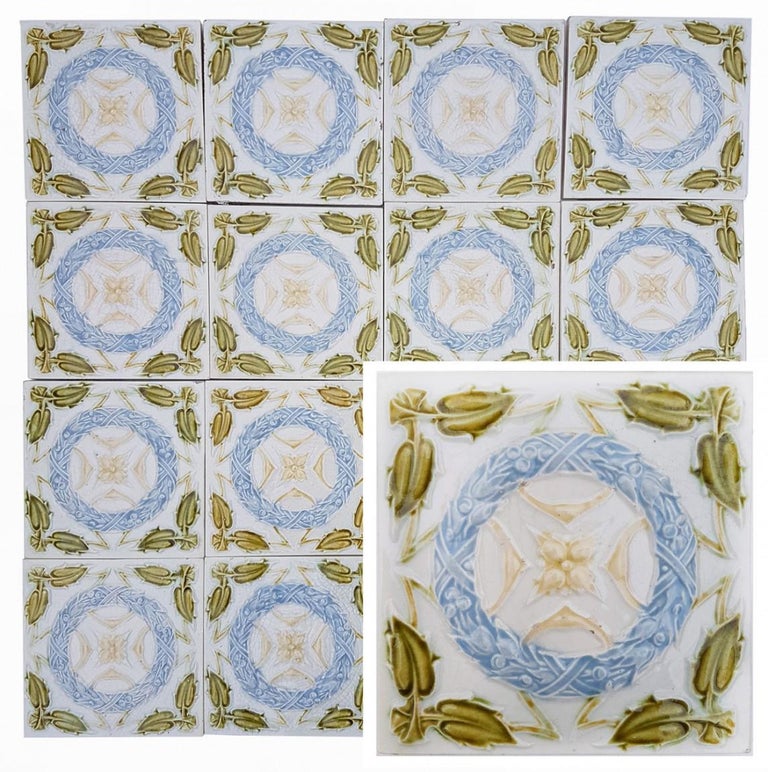 French Art Deco Tiles, circa 1930 For Sale at 1stDibs