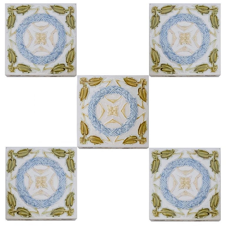 French Art Deco Tiles, circa 1930 For Sale at 1stDibs