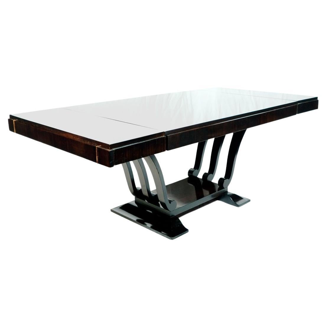 Art Deco Aluminum Extension Table at 1stDibs | antique metal table with ...