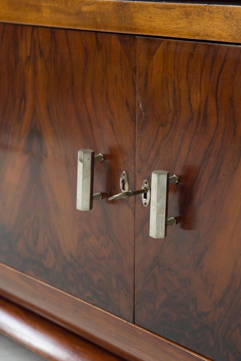 French Art Deco Walnut Root Sideboard For Sale at 1stDibs