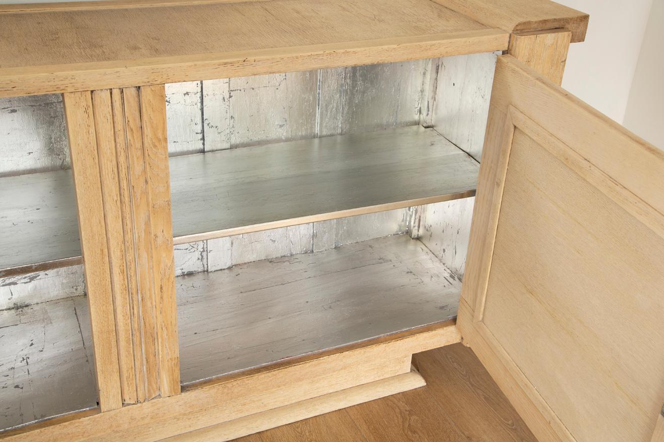 French Art Deco White Washed Oak Sideboard at 1stDibs | white clad ...