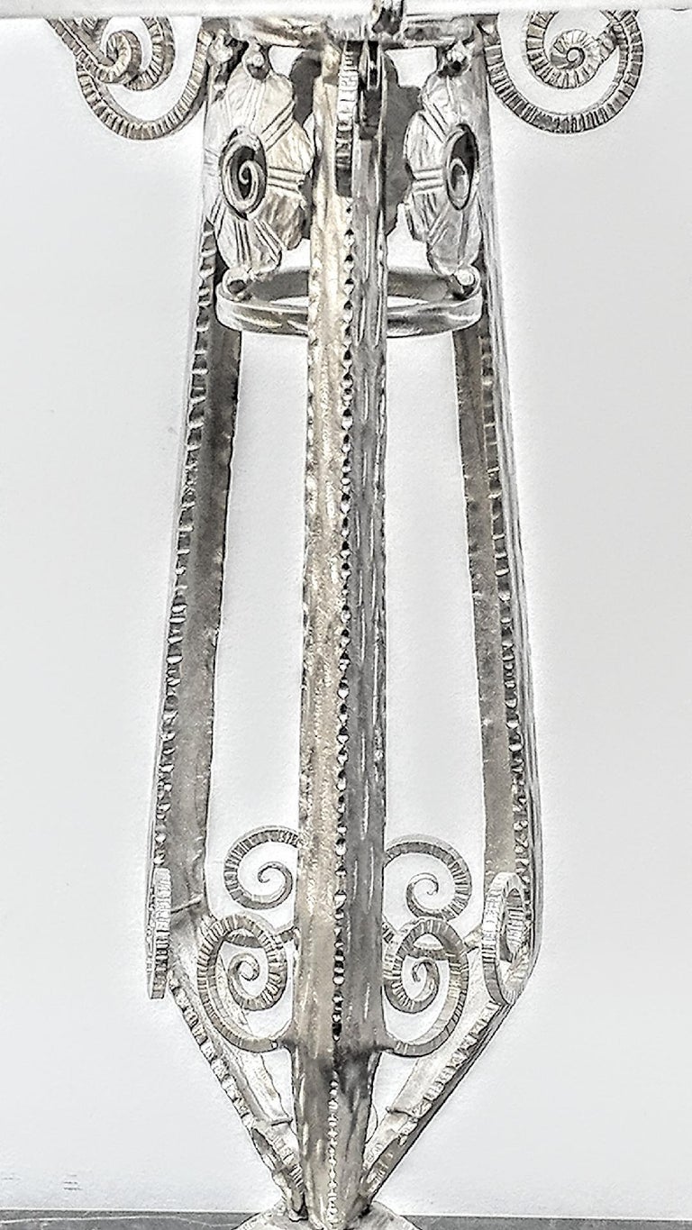 French Art Deco Wrought Ion Table Lamp For Sale At 1stdibs