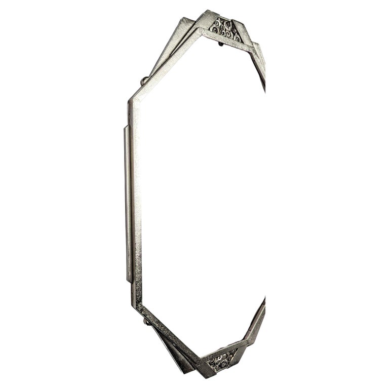 French Art Deco Wrought Iron Mirror For Sale At 1stdibs