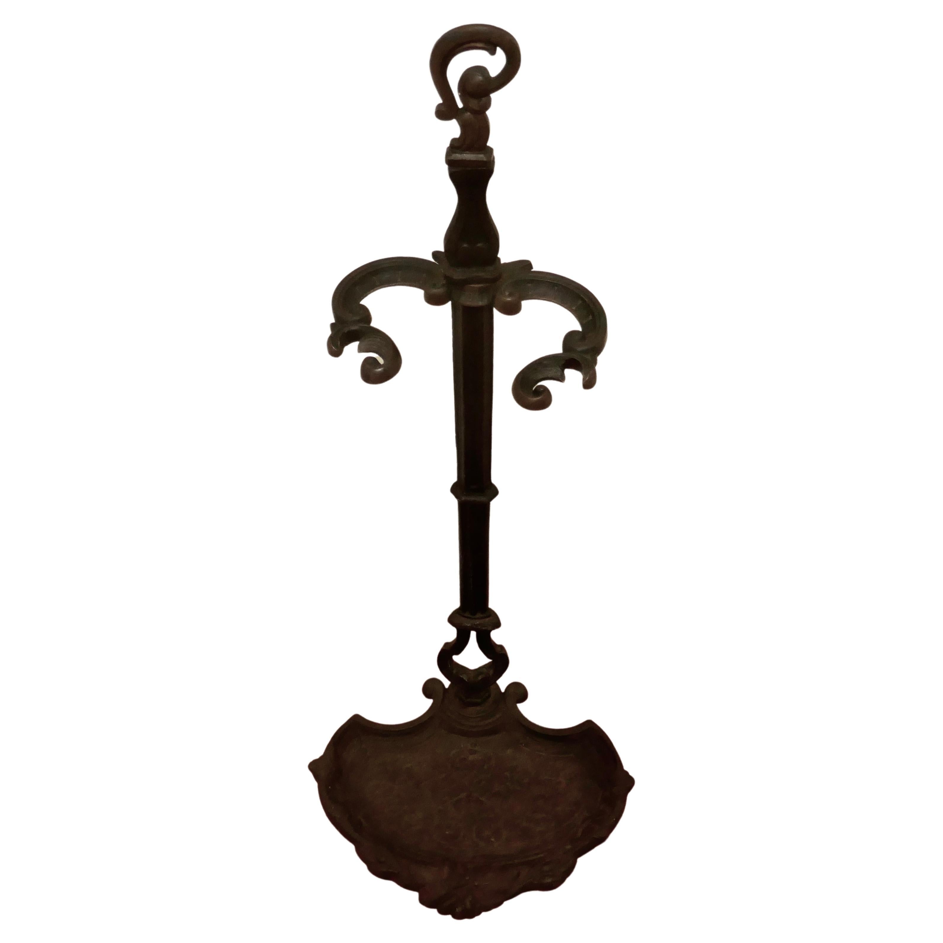 Cast Iron Stick or Umbrella Stand in the Form of a Footman For Sale at ...