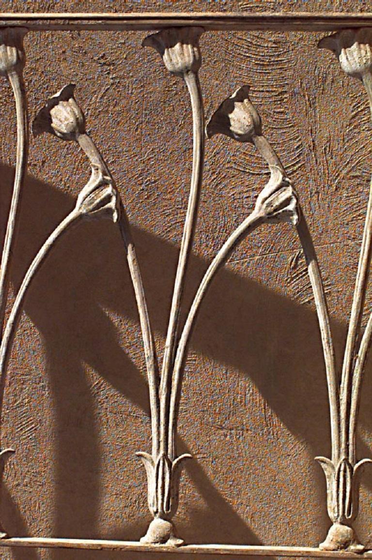 French Art Nouveau Iron Railing with Lily Design For Sale at 1stDibs ...