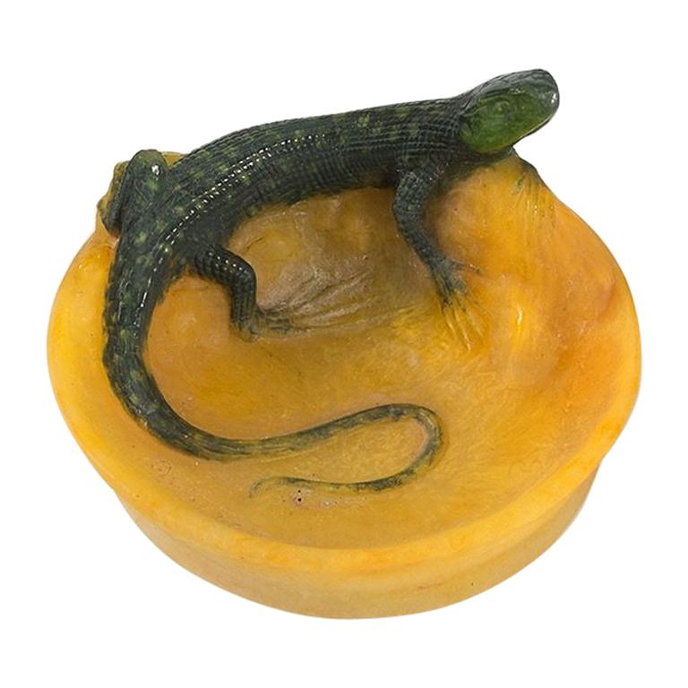 French Art Nouveau Pâte de Verre Dish by Amalric Walter For Sale at ...