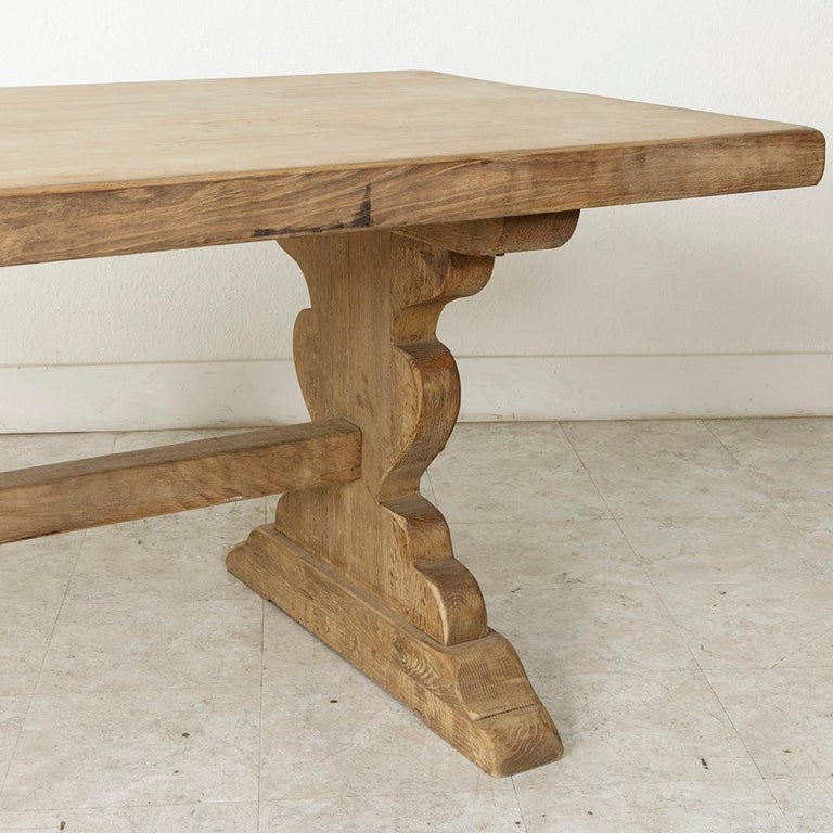 French Artisan-Made Oak Monastery Table, Farm Table, or Dining Table ...