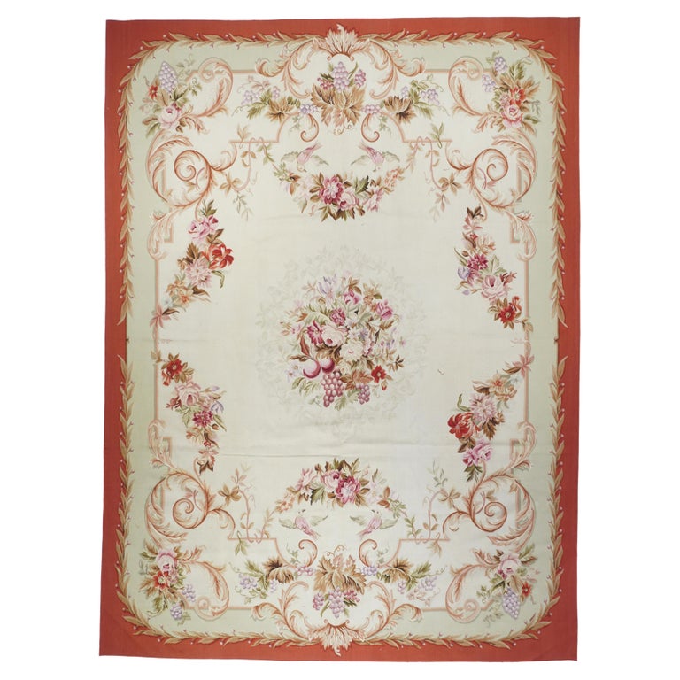 French Aubusson Design Tapestry Rug For Sale at 1stDibs