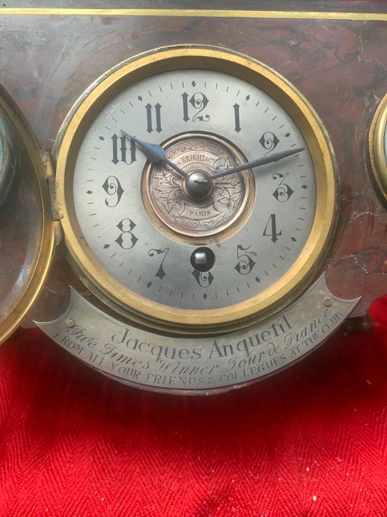 French Automation Bicycle Clock For Sale at 1stDibs