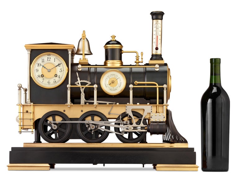 French Automaton Industrial Locomotive Clock at 1stDibs | french ...