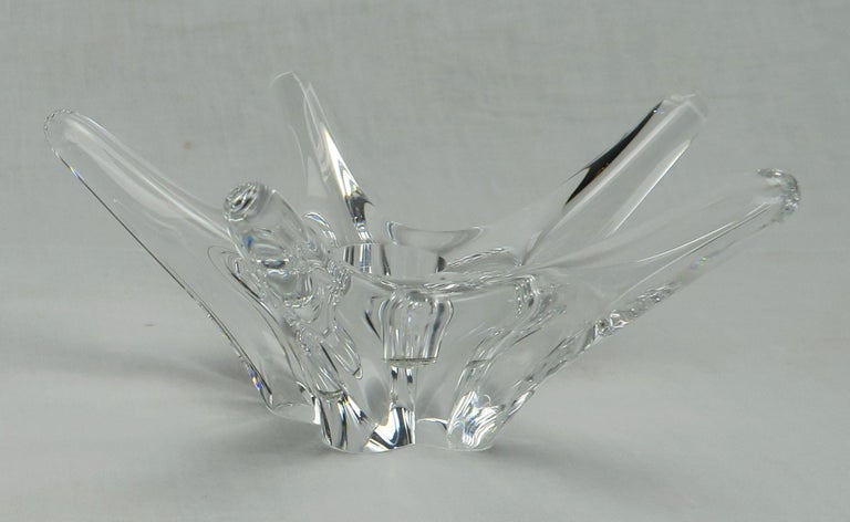 French Baccarat Star Candleholders, Pair at 1stDibs