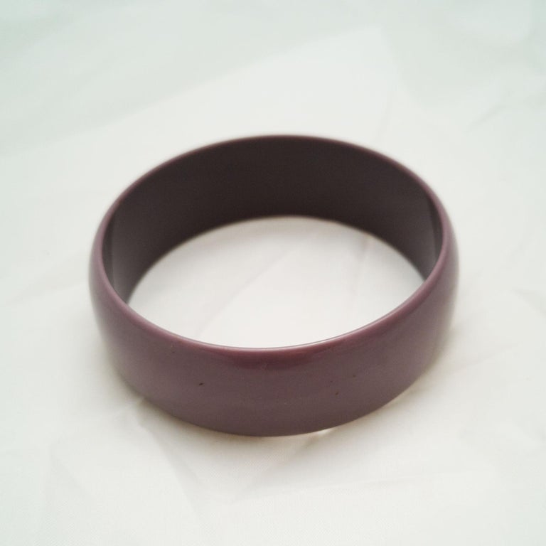 French bakelite bracelet, Art Deco, 1920s, purple For Sale at 1stDibs