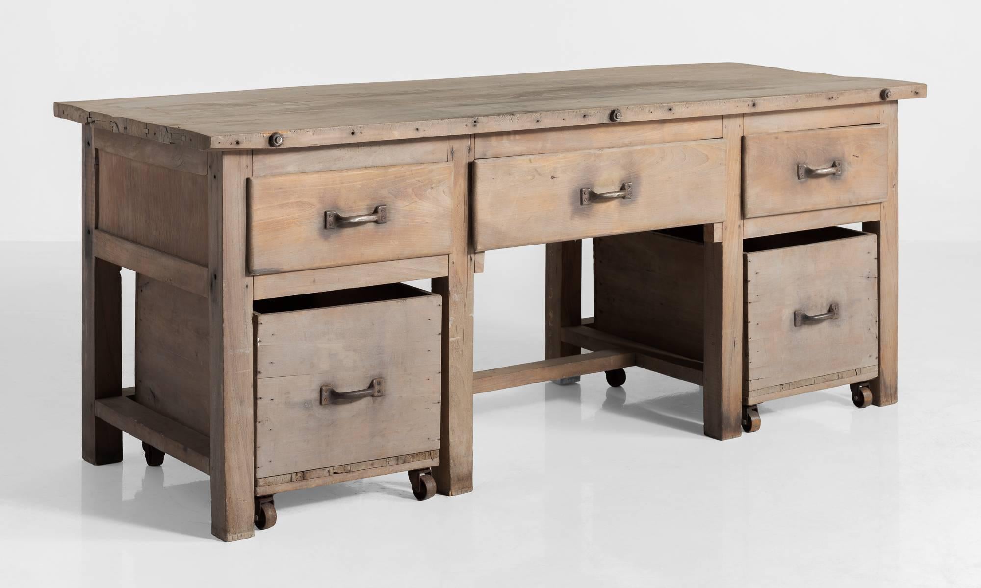 French Baker's Table, circa 1950 at 1stDibs