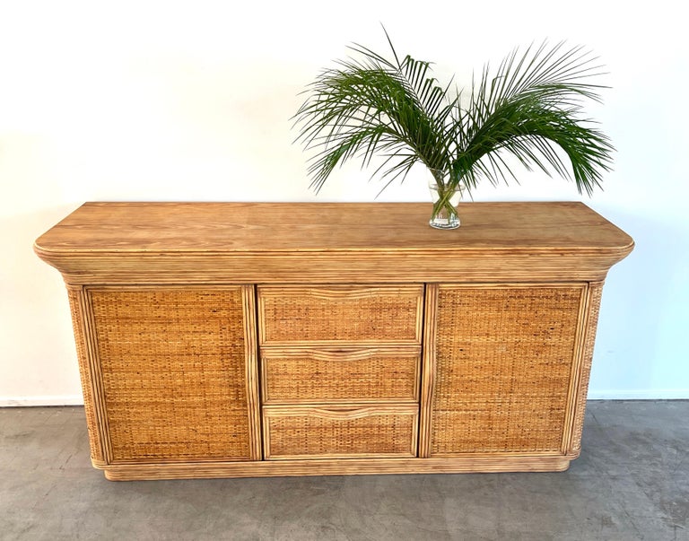 French Bamboo Sideboard at 1stDibs
