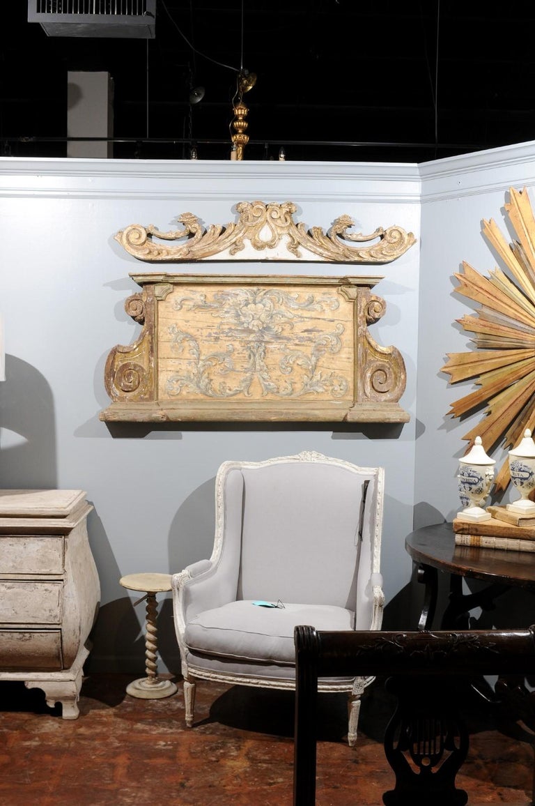 French Baroque Style Architectural Fragment with Volutes, Late 19th ...