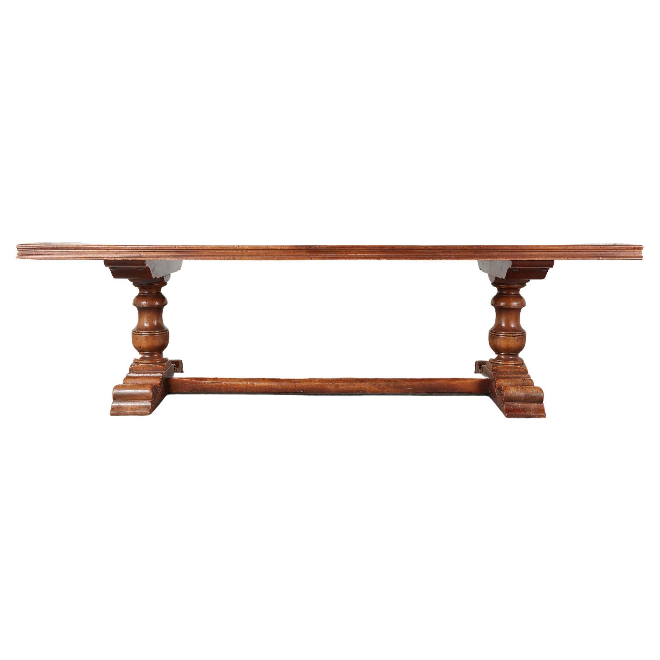 French Dining Table Maxime Old Style Mahogany Art Deco For Sale at 1stDibs