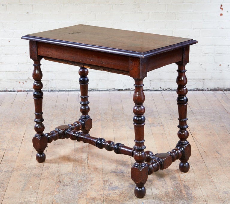 French Baroque Walnut Side Table For Sale at 1stDibs