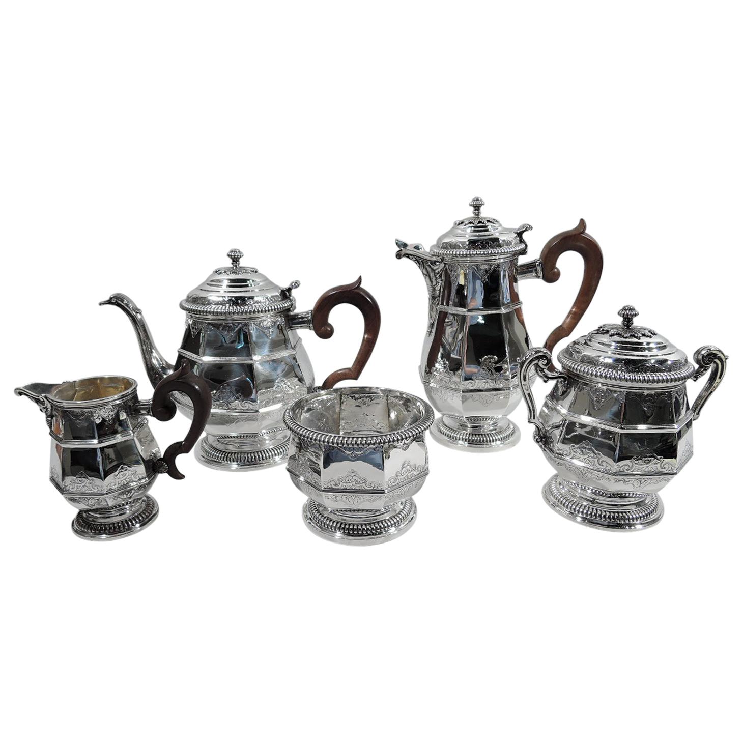 TIFFANY Bamboo Sterling Tea and Coffee Set by Van Day Truex at 1stDibs