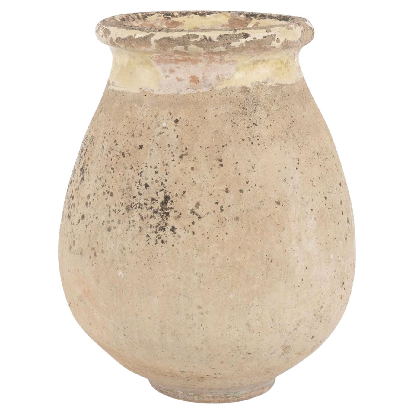 Large Antique Clay Jar with Patina at 1stDibs