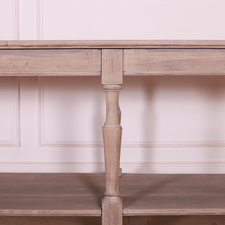 French Bleached Oak Drapers Table For Sale at 1stDibs