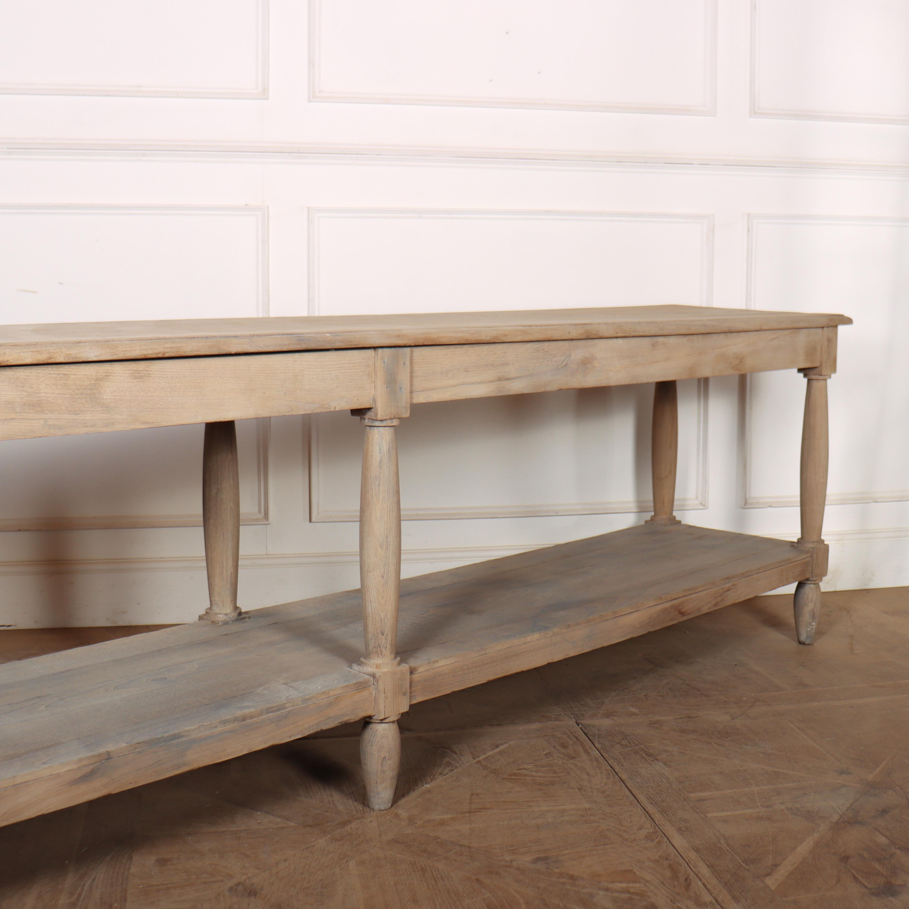 French Bleached Oak Drapers Table at 1stDibs