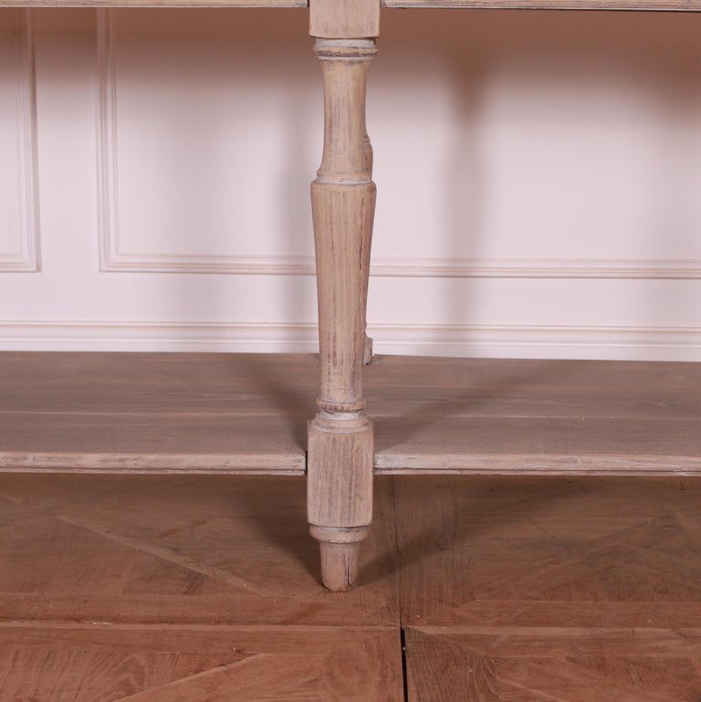 French Bleached Oak Drapers Table For Sale at 1stDibs