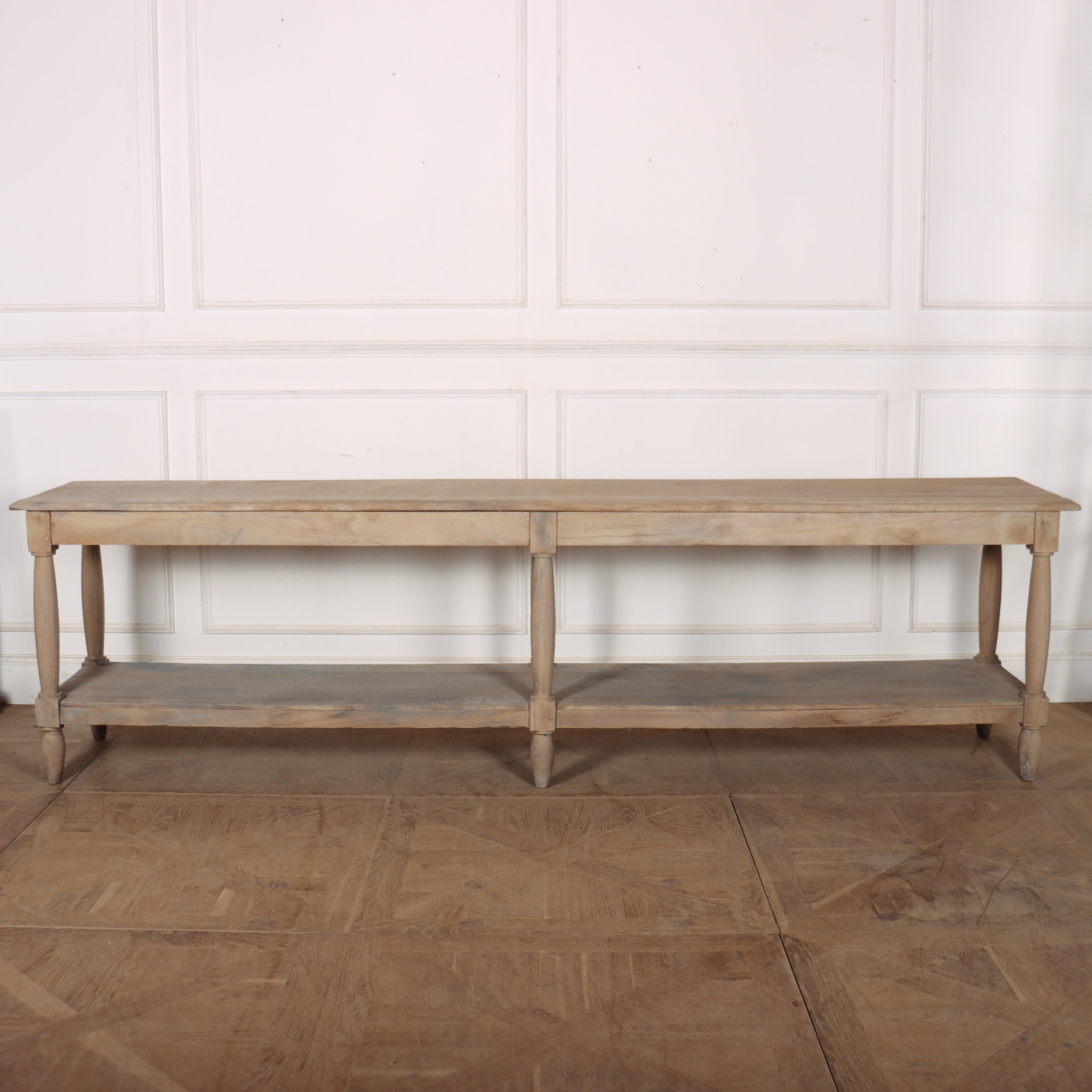 French Bleached Oak Drapers Table at 1stDibs