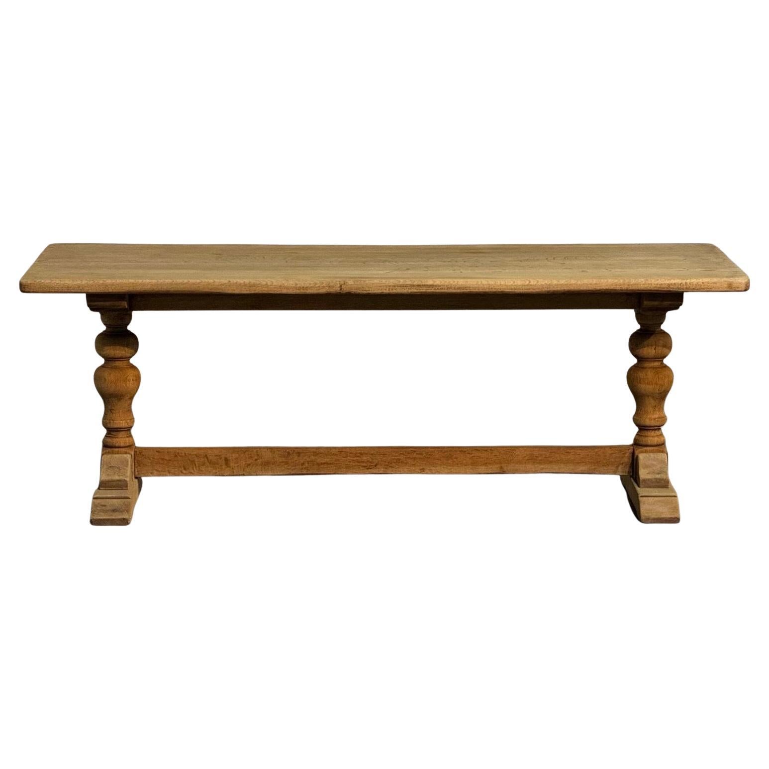 French Normandy Oak Farmhouse Kitchen Dining Table For Sale at 1stDibs