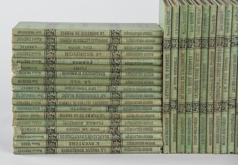 French Books, Short Novels from Paris Modern-Bibliotheque, Early 1900s ...