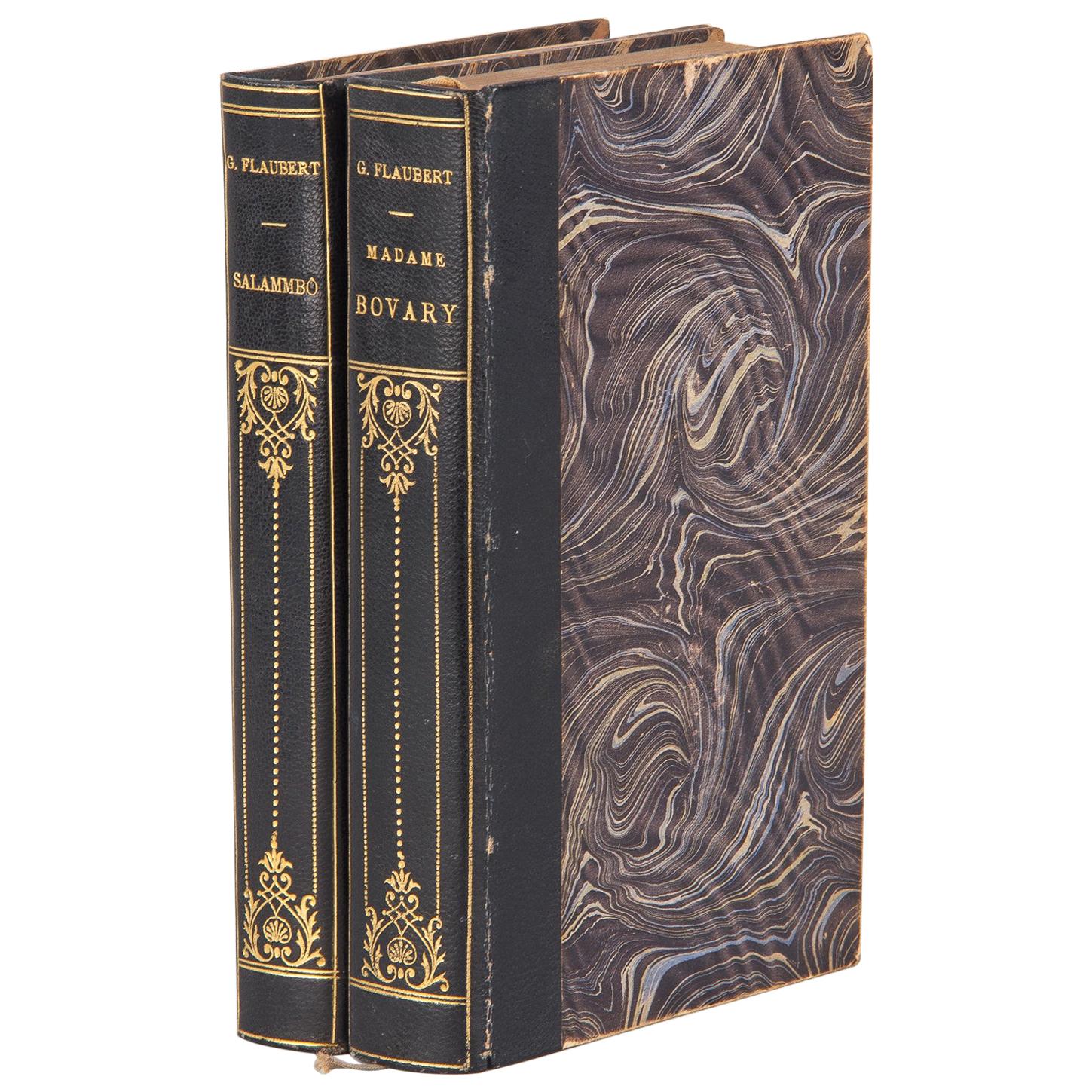French Books-Two Volume Set by Gustave Flaubert, Early 1900s at 1stDibs