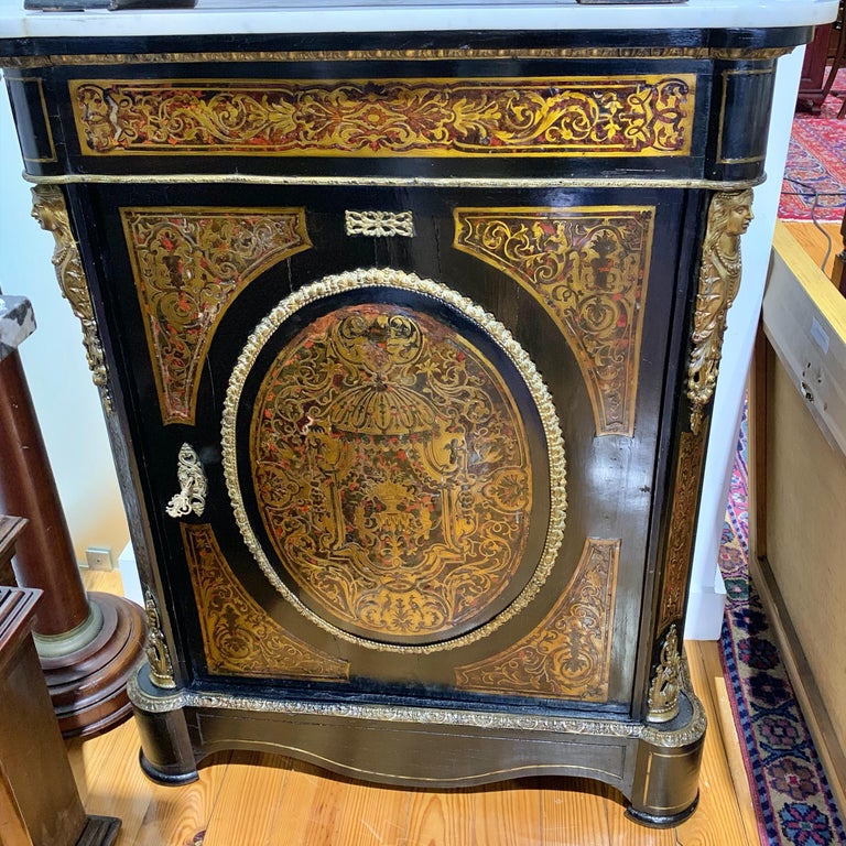 French Boule Style Cabinet, 19th Century For Sale at 1stDibs