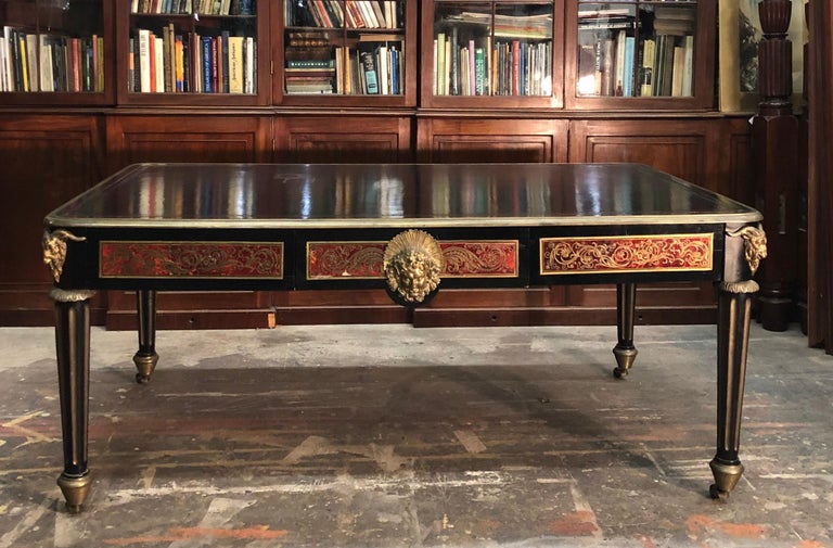 French Boulle Bureau Plat / Library Table, Late 18th Century For Sale ...