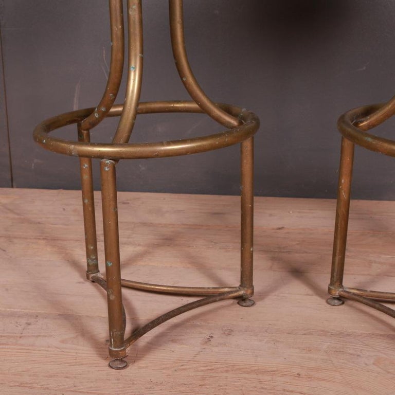 French Brass Bar Stools at 1stDibs
