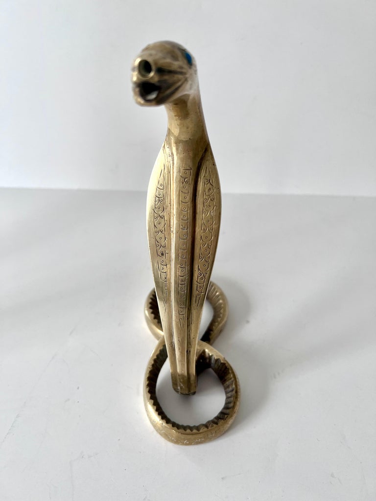 French Brass Serpent or Cobra Snake Paperweight or Sculpture For Sale ...