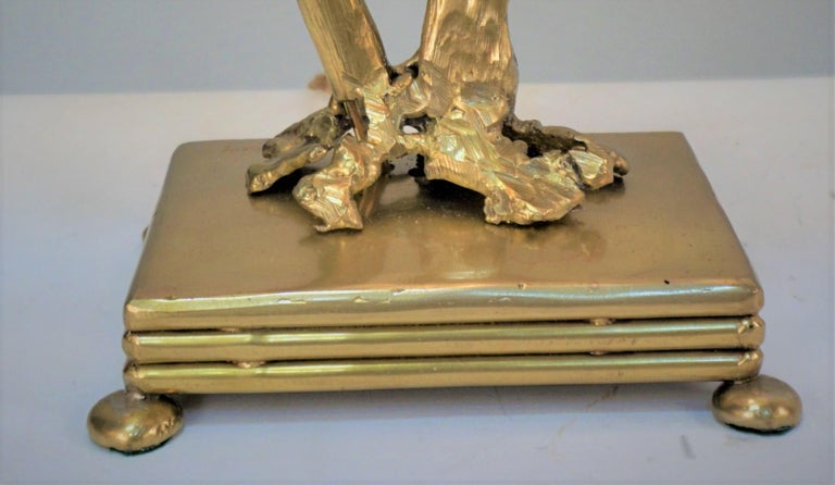 French Bronze Amytas Quartz Sculpture Table Lamp For Sale at 1stDibs