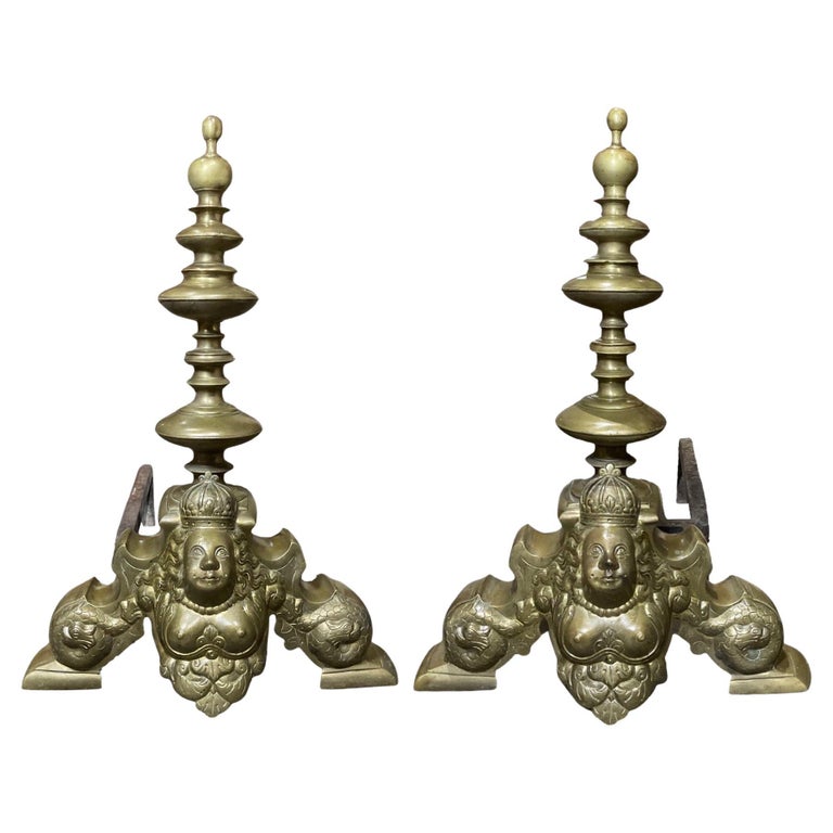 French Bronze Andirons For Sale at 1stDibs