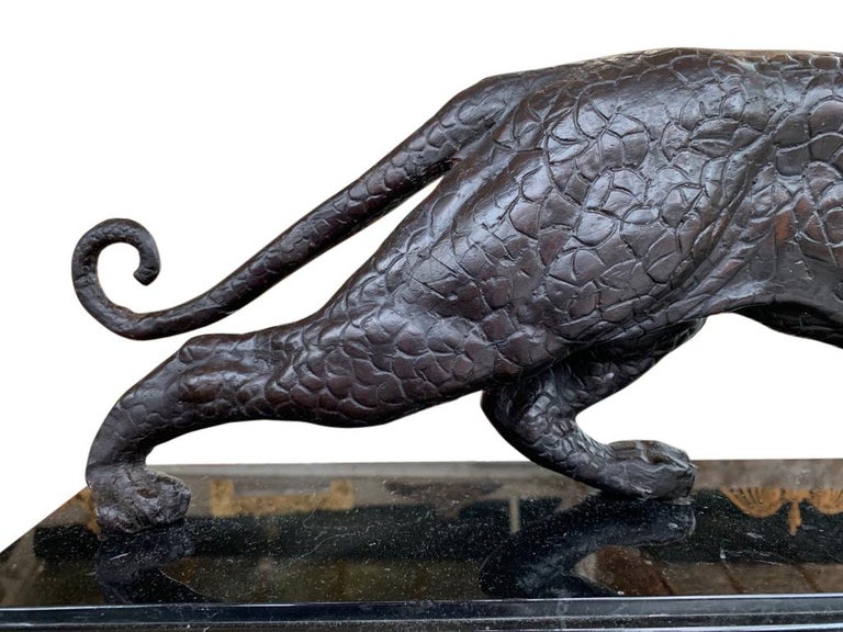 French Bronze Art Deco Puma Panther Cat Statue Casting at 1stDibs ...